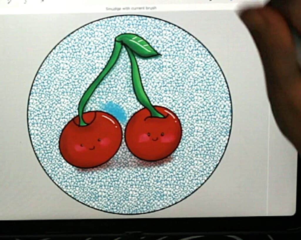 How to Draw Cute Cherries in Procreate